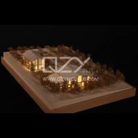 China 1:100 Scale Solid Wood Architectural Model ALT Mori Lodges for Display and Study for sale