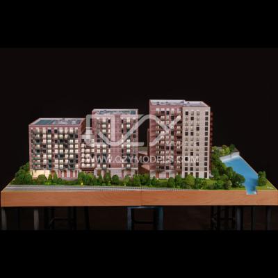 China 1:100 Scale Chelsea Architectural Model with Warm Lighting Handcrafted Details for sale