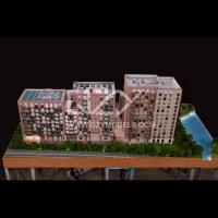 China 1:100 Scale Chelsea Architectural Model with Warm Lighting Handcrafted Details for sale