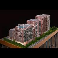 China 1:100 Scale Chelsea Architectural Model with Warm Lighting Handcrafted Details for sale