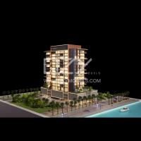 China 1:100 Scale Architectural Model of Dubai Island with Full Lighting for Luxury Residential Display for sale