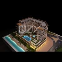 China 1:100 Scale Architectural Model with Full Lighting for Dubai Ellington Properties Project for sale