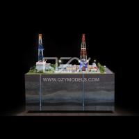 China 1:100 Scale Nigeria Oil Project Industrial Model ABS Acrylic Handmade Craftsmanship 4000K LED Lighting for sale