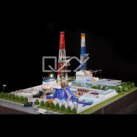 China 1:100 Scale Nigeria Oil Project Industrial Model ABS Acrylic Handmade Craftsmanship 4000K LED Lighting for sale