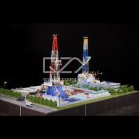 China 1:100 Scale Nigeria Oil Project Industrial Model ABS Acrylic Handmade Craftsmanship 4000K LED Lighting for sale