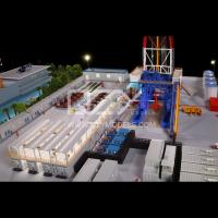 China 1:100 Scale Nigeria Oil Project Industrial Model ABS Acrylic Handmade Craftsmanship 4000K LED Lighting for sale