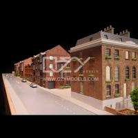 China 1:110 Angle Gate Model with 4000K Warm White Lighting Handmade British Vintage Architecture for sale