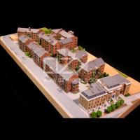 China 1:110 Angle Gate Model with 4000K Warm White Lighting Handmade British Vintage Architecture for sale