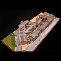 China 1:110 Angle Gate Model with 4000K Warm White Lighting Handmade British Vintage Architecture for sale