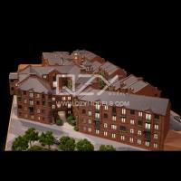 China 1:110 Angle Gate Model with 4000K Warm White Lighting Handmade British Vintage Architecture for sale