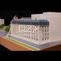 China 1:180 Scale Architectural Model of The Maybourne Hotel with Handmade Craftsmanship and LED Lighting for sale