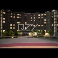 China 1:180 Handmade Architectural Scale Model with 4000K Warm White Illumination and Millimeter Precision for sale