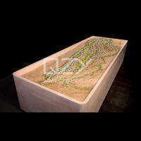 China 1:1000 Scale Handmade Sand Table Model Realistic Landscape Restoration for Wadi Safar Project for sale