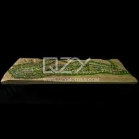 China 1:1000 Scale Handmade Sand Table Model Wadi Safar Luxury Desert Oasis Project for sale