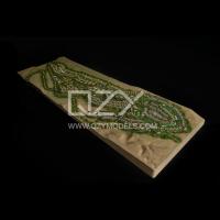 China 1:1000 Scale Handmade Sand Table Model Wadi Safar Luxury Desert Oasis Project for sale