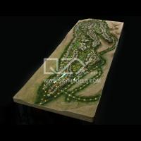 China 1:1000 Scale Handmade Sand Table Model Wadi Safar Luxury Desert Oasis Project for sale