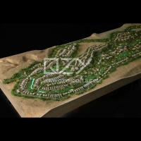 China 1:1000 Scale Handmade Sand Table Model Wadi Safar Luxury Desert Oasis Project for sale