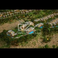 China 1:1000 Scale Handmade Sand Table Model Wadi Safar Luxury Desert Oasis Project for sale