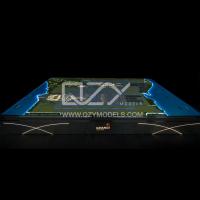China 1:1500 Scale Handmade Sand Table Model of Singapore Airport with Night Scene Lighting for sale