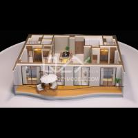 China 1:25 Scale Luxury Apartment Model Minimalist Wood White Handmade Craftsmanship for sale