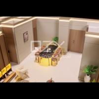 China 1:25 Scale Luxury Apartment Model Minimalist Wood White Handmade Craftsmanship for sale