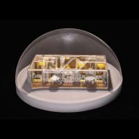 China 1:25 Scale ICC Luxury Apartment Model Minimalist Natural Wood White Contrast Handmade Display for sale