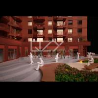 China 1:80 Scale Retro Brick Red Aberfeldy Apartment Architectural Model with Full Lighting for sale