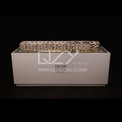 China 1:200 Handmade Architectural Model Trump Plaza Jeddah ABS Acrylic Custom for sale