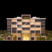 China 1:200 Handmade Architectural Model Trump Plaza Jeddah ABS Acrylic Custom for sale