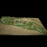 China 1:800 Wadi Safar Desert Oasis Miniature Model with Full Landscape Lighting for sale