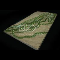 China 1:800 Wadi Safar Desert Oasis Miniature Model with Full Landscape Lighting for sale