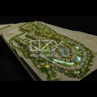 China 1:800 Wadi Safar Desert Oasis Miniature Model with Full Landscape Lighting for sale