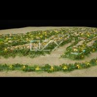 China 1:800 Wadi Safar Desert Oasis Miniature Model with Full Landscape Lighting for sale