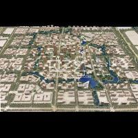 China Custom 1:1000 Urban Masterplan Scale Model | AECOM Shanghai Jiading Project Case for sale