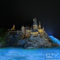 China Custom 1:300 Hogwarts Castle Fantasy Scale Model | Movie IP Exhibition Display Maquette for sale