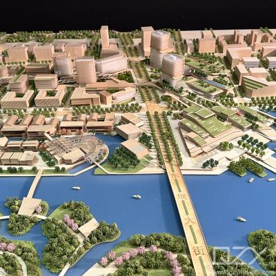 China Xiamen TOD Town Planning Model Scale Miniature Building Aecom 1/600 Wooden for sale