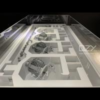China Custom Industrial Scale Model | IBA Proton Therapy Centre Display Model with Lighting & Fine Detailing for sale
