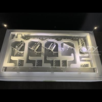 China Custom Industrial Scale Model | IBA Proton Therapy Centre Display Model with Lighting & Fine Detailing for sale