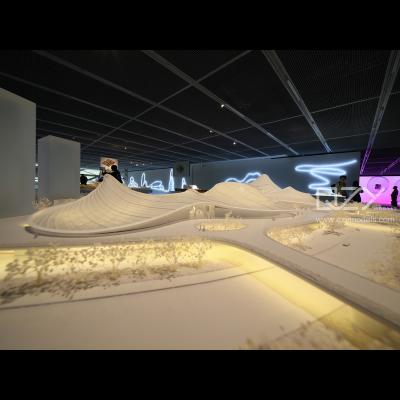 China 1:300 Scale Architectural Model | MAD Architects Foshan Nanhai Art Center Curved Building Exhibition Model for sale