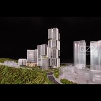China 1:150 Large Exhibition Scale Model | Shenzhen Longgang Ecological Intelligence Valley Industrial Headquarters Complex for sale