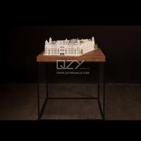 China 1:180 Scale Miniature Building Model of The OWO with ABS Material and Illumination for Display for sale