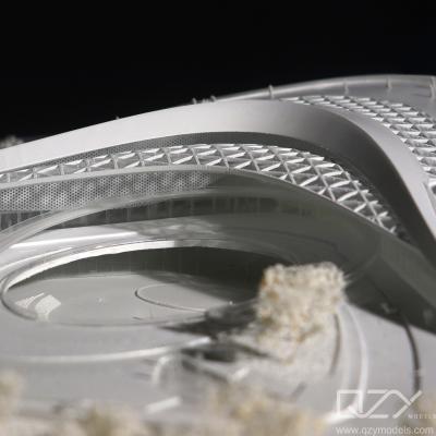 China 1:500 Hubei Xunlong Hall Conceptual Architectural Model | Fast-Track Bidding Model for AECOM for sale