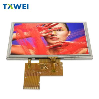 China TXWEI 5.0 Inch 550nits Capacitive Touchscreen TFT LCD Display IPS for Industrial Medical Handheld PDA for sale