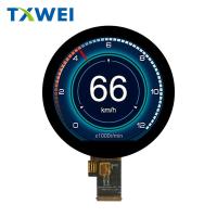 China 3.6 Inch 1000cd/m² Round TFT LCD Touch Screen Display for Two Wheeled Vehicle Instrument for sale