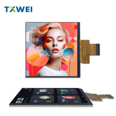 China 4-inch 480×480 IPS Square TFT Display with 400 cd/m² Brightness for Industrial and Medical Applications for sale