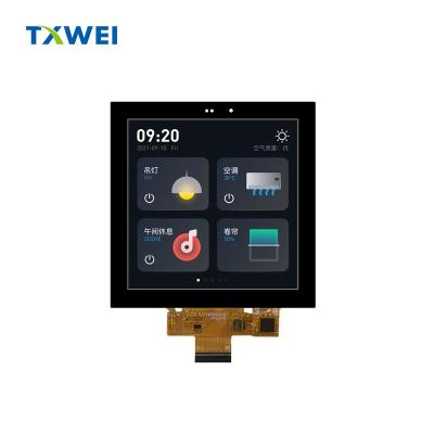 China TXWEI 3.95 Inch 720x720 Square TFT Display 400cd/m2 MIPI Interface Industrial Control Touch Screen for sale