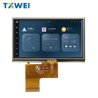 China 4.3-inch 480×272 Industrial LCD Display Panel with 450 cd/m² Brightness and RGB 24-bit Interface for sale
