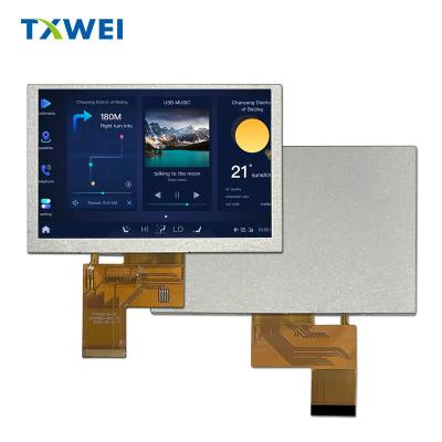 China 5.0 Inch 800x480 Industrial Medical TFT LCD Display 350cd/m2 RGB Interface for sale