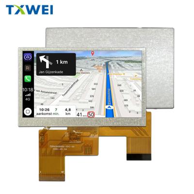 China 4.3 Inch 800x480 RGB 1200nits Electric Vehicle Dashboard TFT LCD Display for sale
