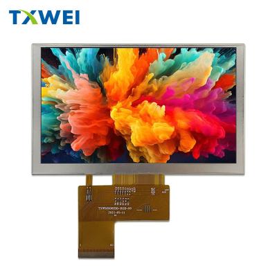 China 5-inch LCD Display Screen 800 * 480 650nits Brightness RGB Interface Customizable Touch Screen for sale